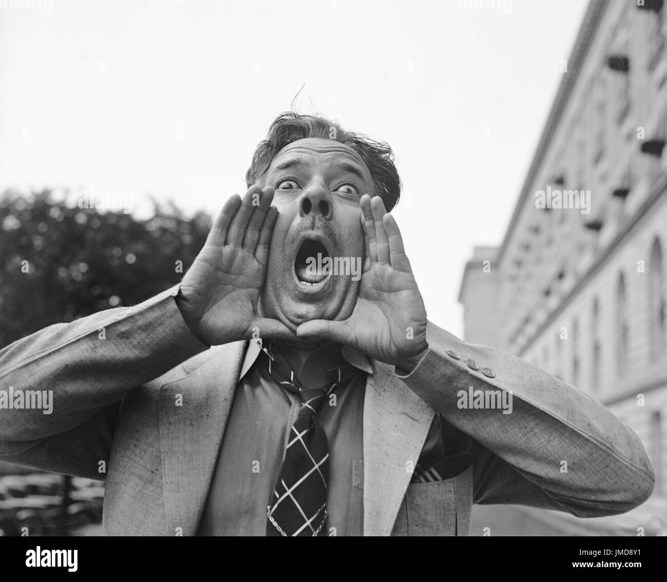 Congressman Robert L. Mouton of Louisiana practicing his Hog Calling on ...