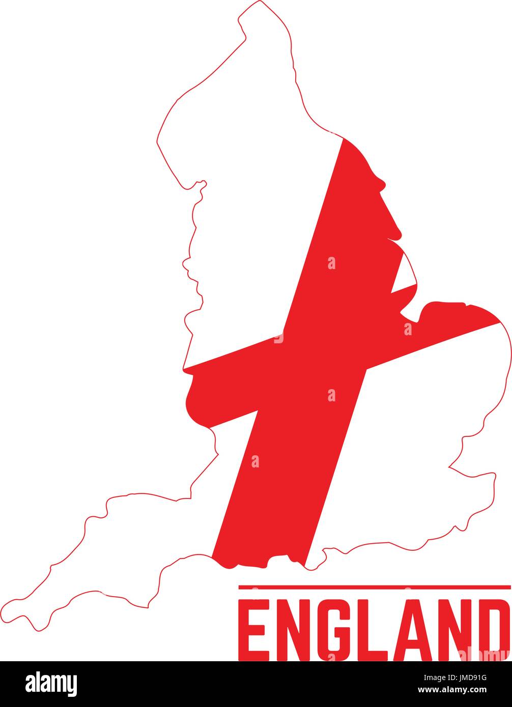Flag and map of England Stock Vector Image & Art - Alamy