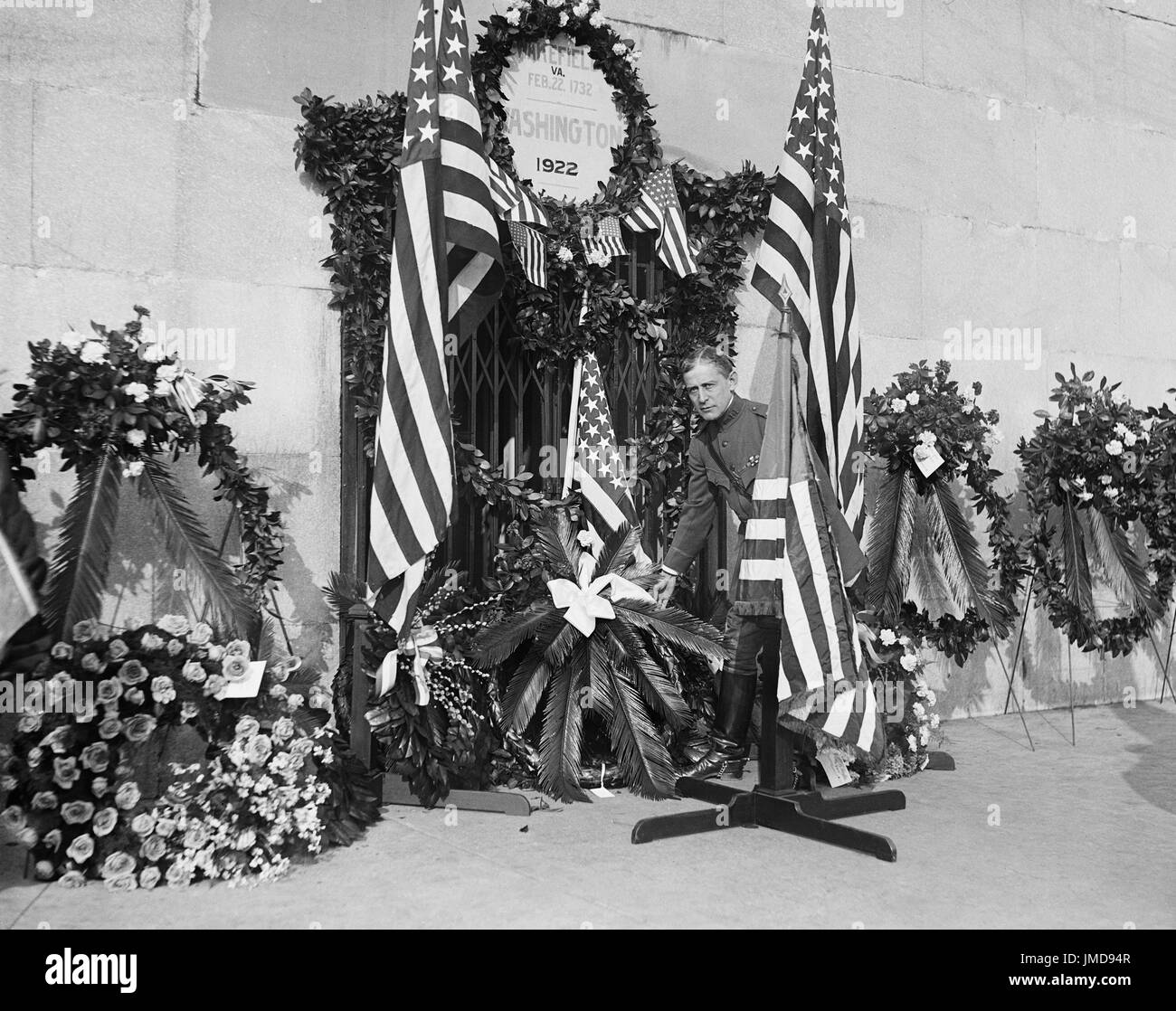 George Washington Birthday Ceremony, Washington Memorial, Washington DC ...