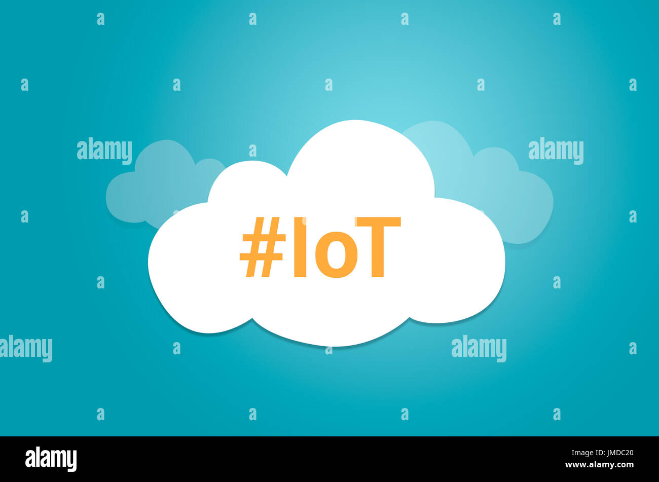 Internet Of Things Iot Idea Cloud Graphic Symbol Network Technology Services Concept Stock
