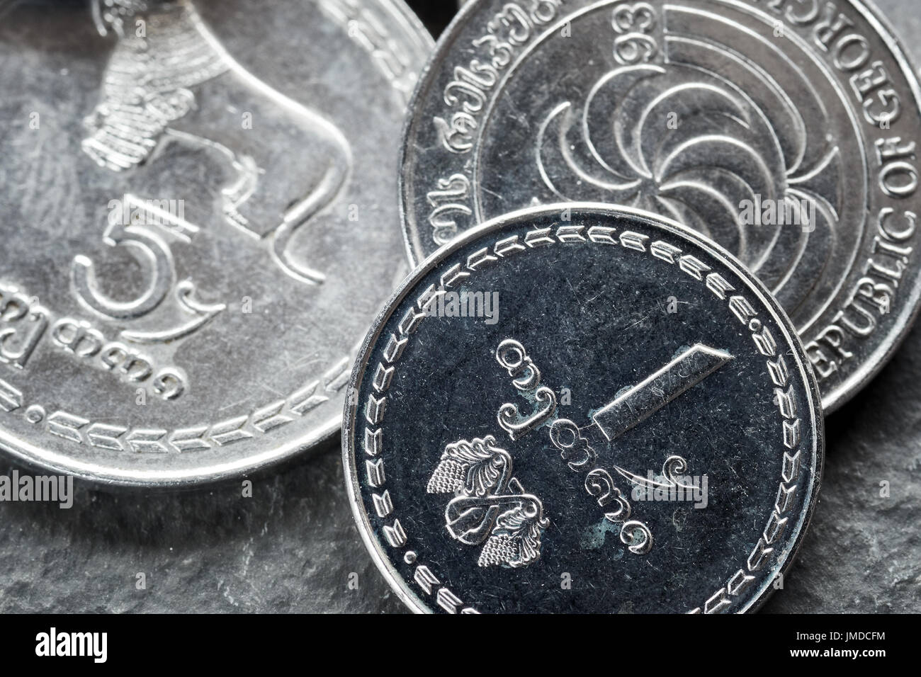 Close up picture of Georgian lari, shallow depth of field Stock Photo ...