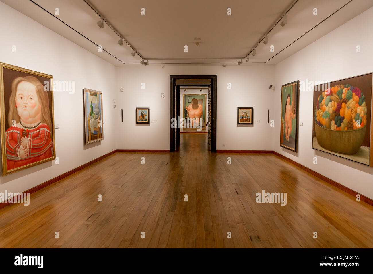 Bogota, Colombia - February 4, 2017 : paintings of Museo Botero museum ...