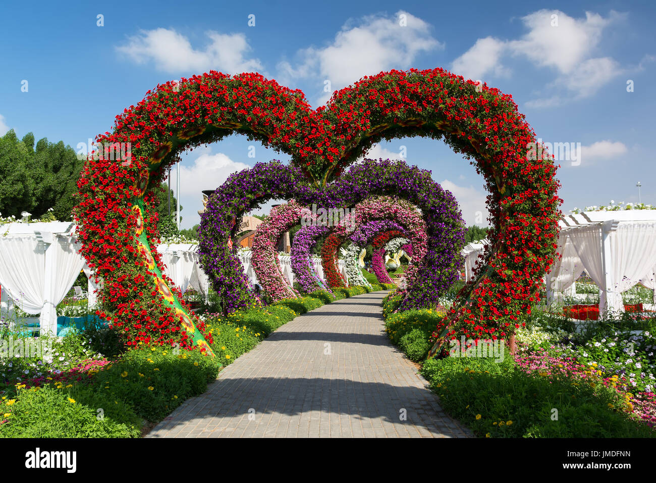 DUBAI, UNITED ARAB EMIRATES - DECEMBER 8, 2016: Dubai Miracle Garden is ...