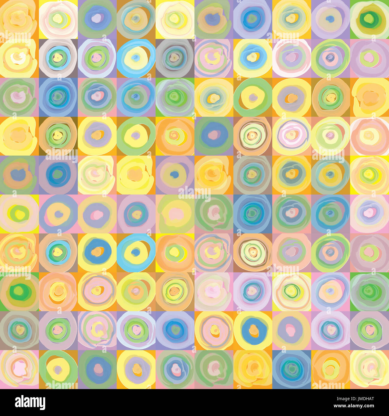 Abstract geometric seamless pattern. Bubble ornamental background ...