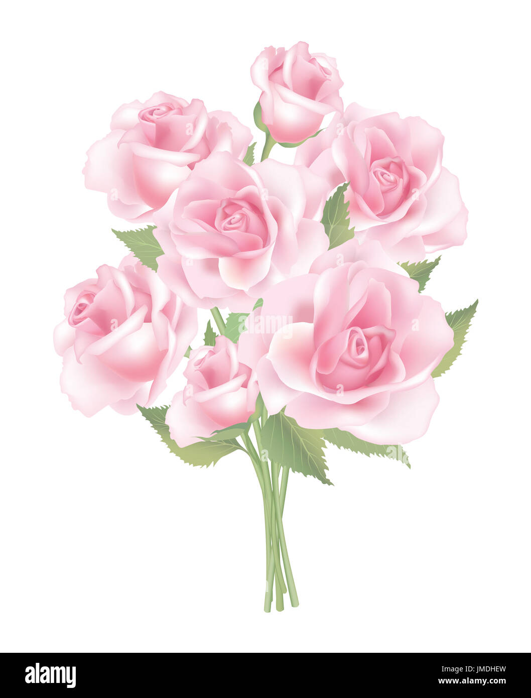 Flower rose posy isolated on white background Stock Photo - Alamy