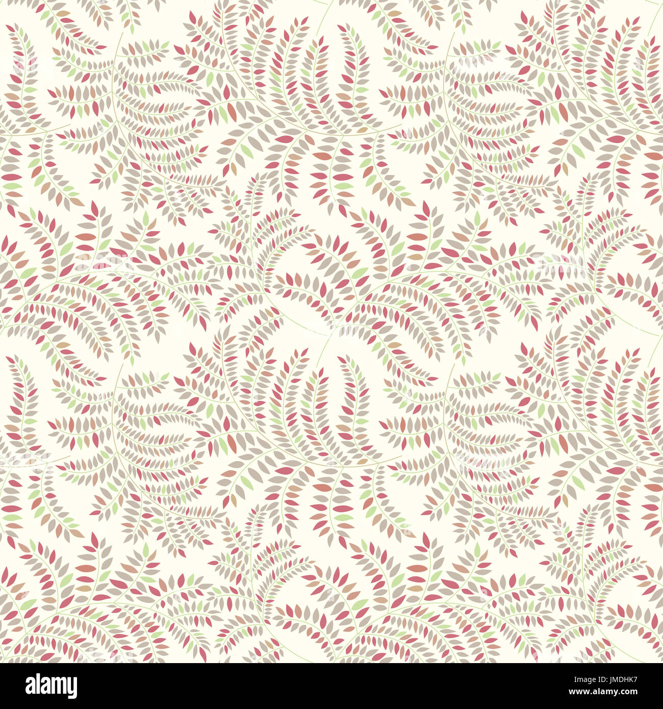 Floral pattern with leaves. Ornamental leaf seamless texture. Nature ...