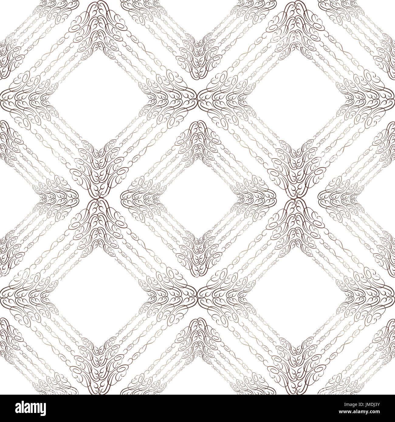 Abstract oriental square ornament. Arabic geometric swirl line seamless ...