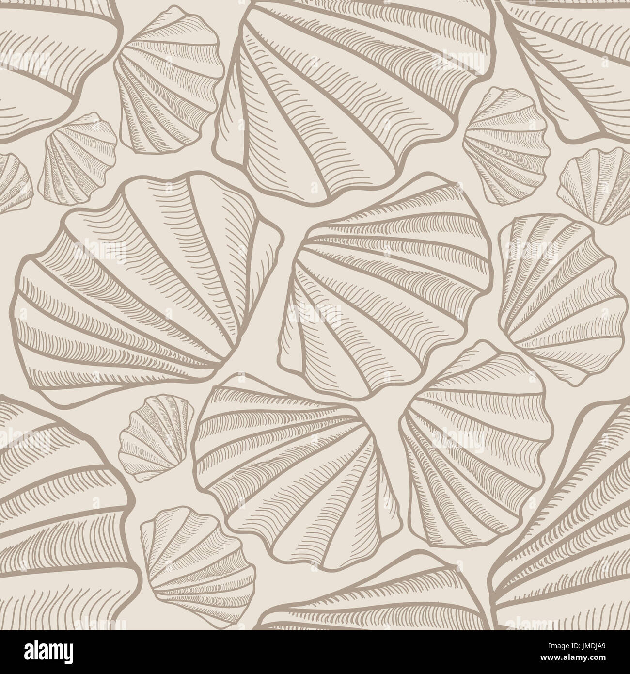 Seashell Pattern Background
