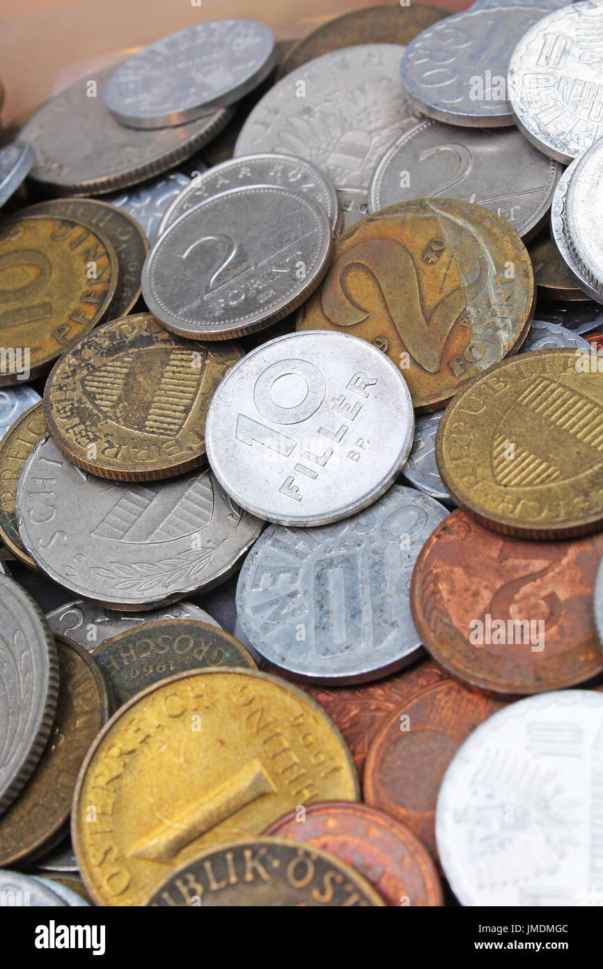 Old invalid coins from europe. History coins texture pattern Money ...