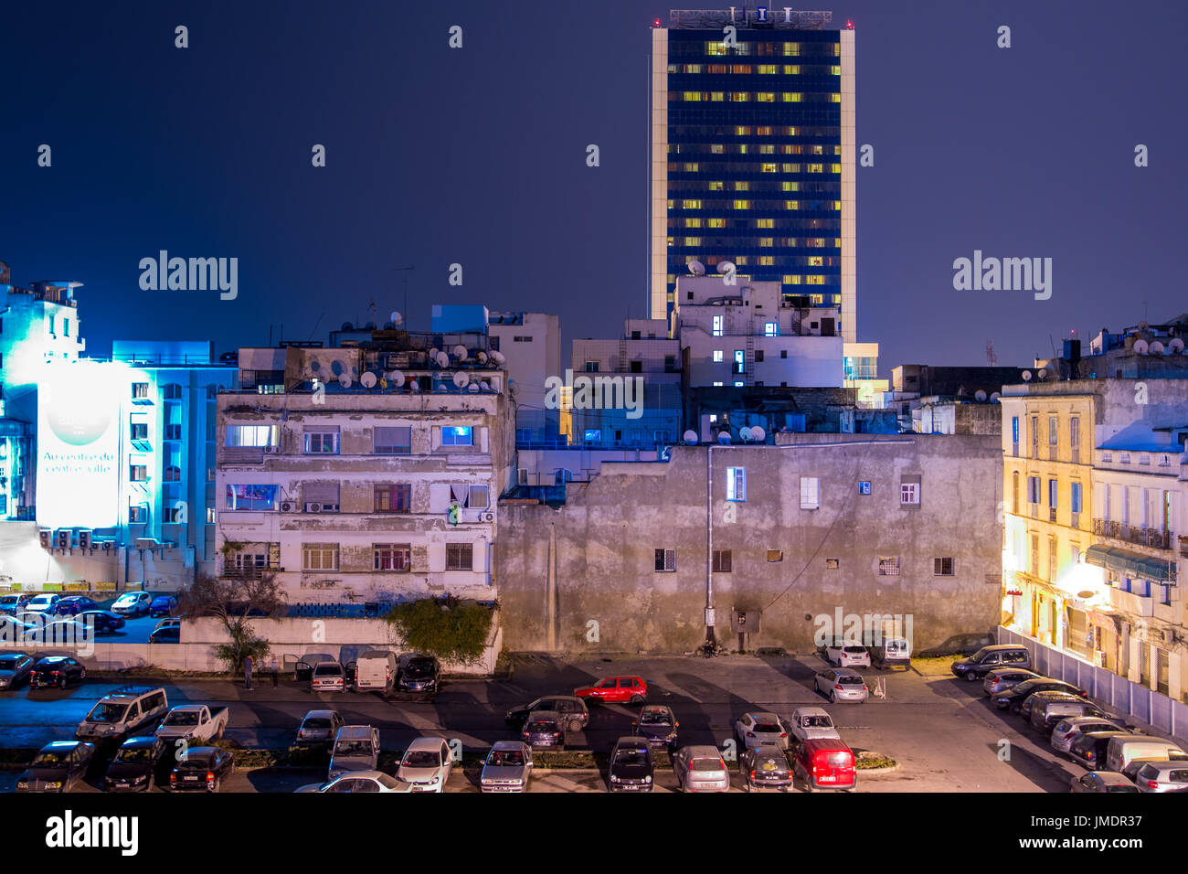 City shore at night Stock Photo - Alamy