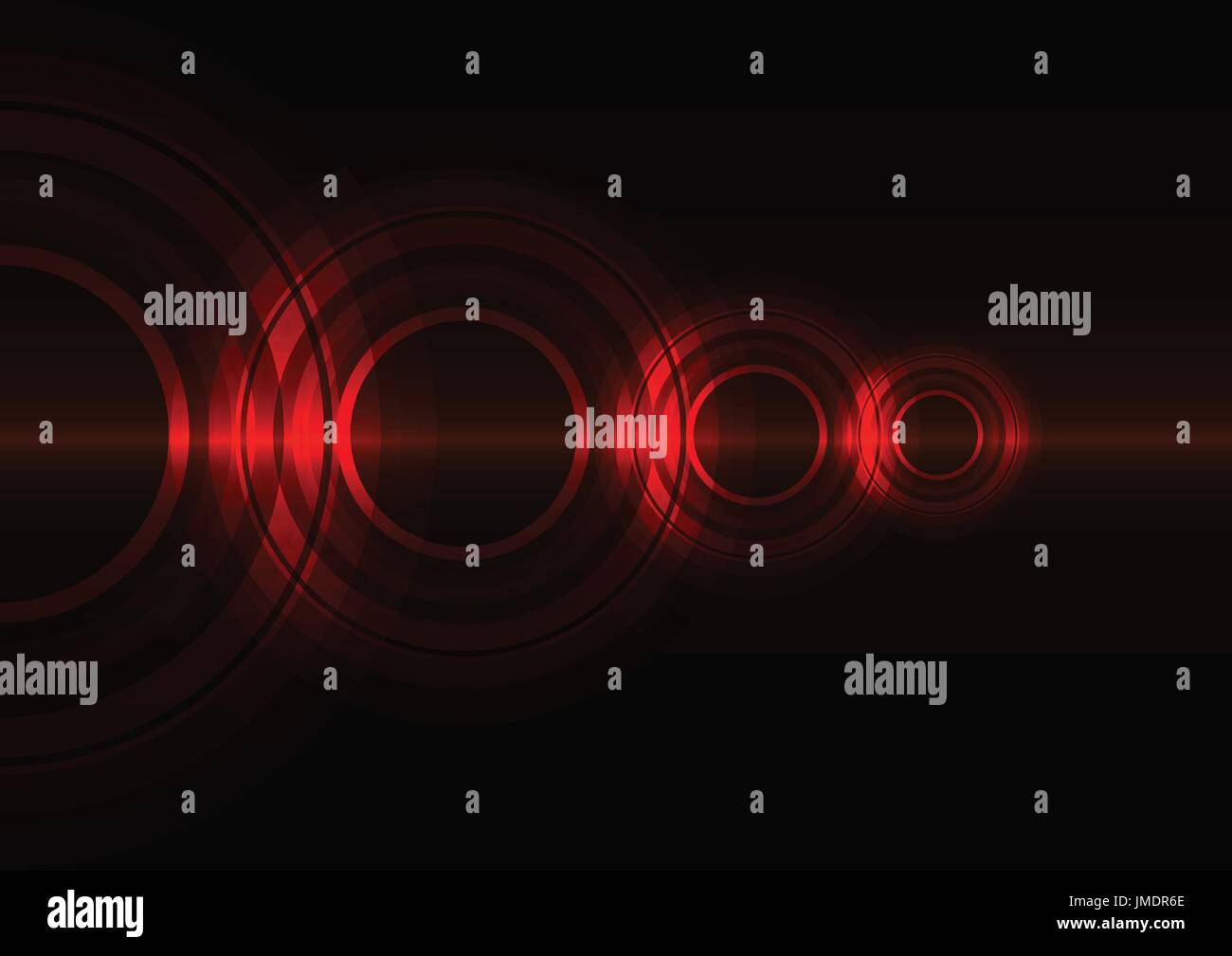 frequency wave technology abstract background, digital circle overlap ...