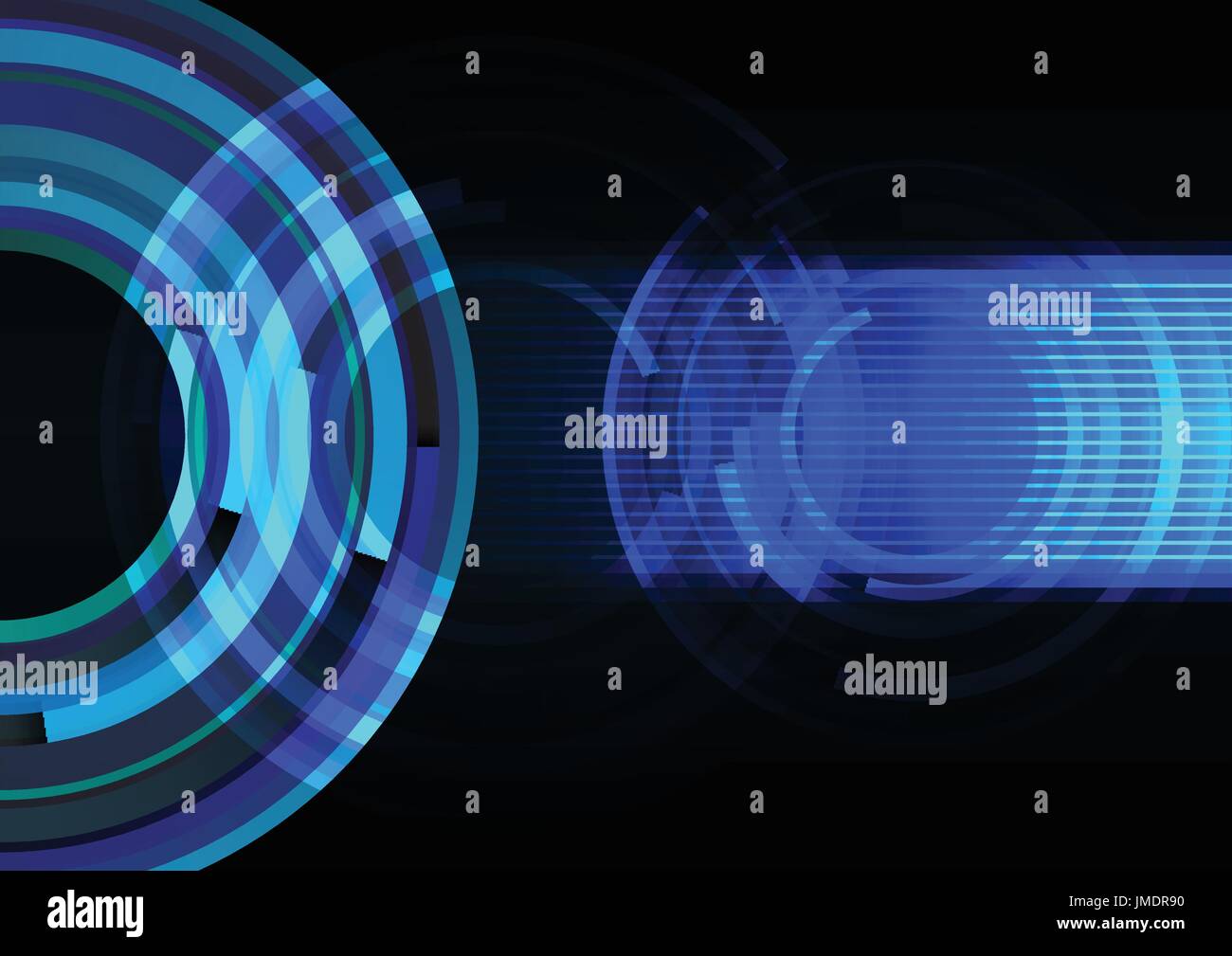 circle technology abstract background, round overlap digital template ...