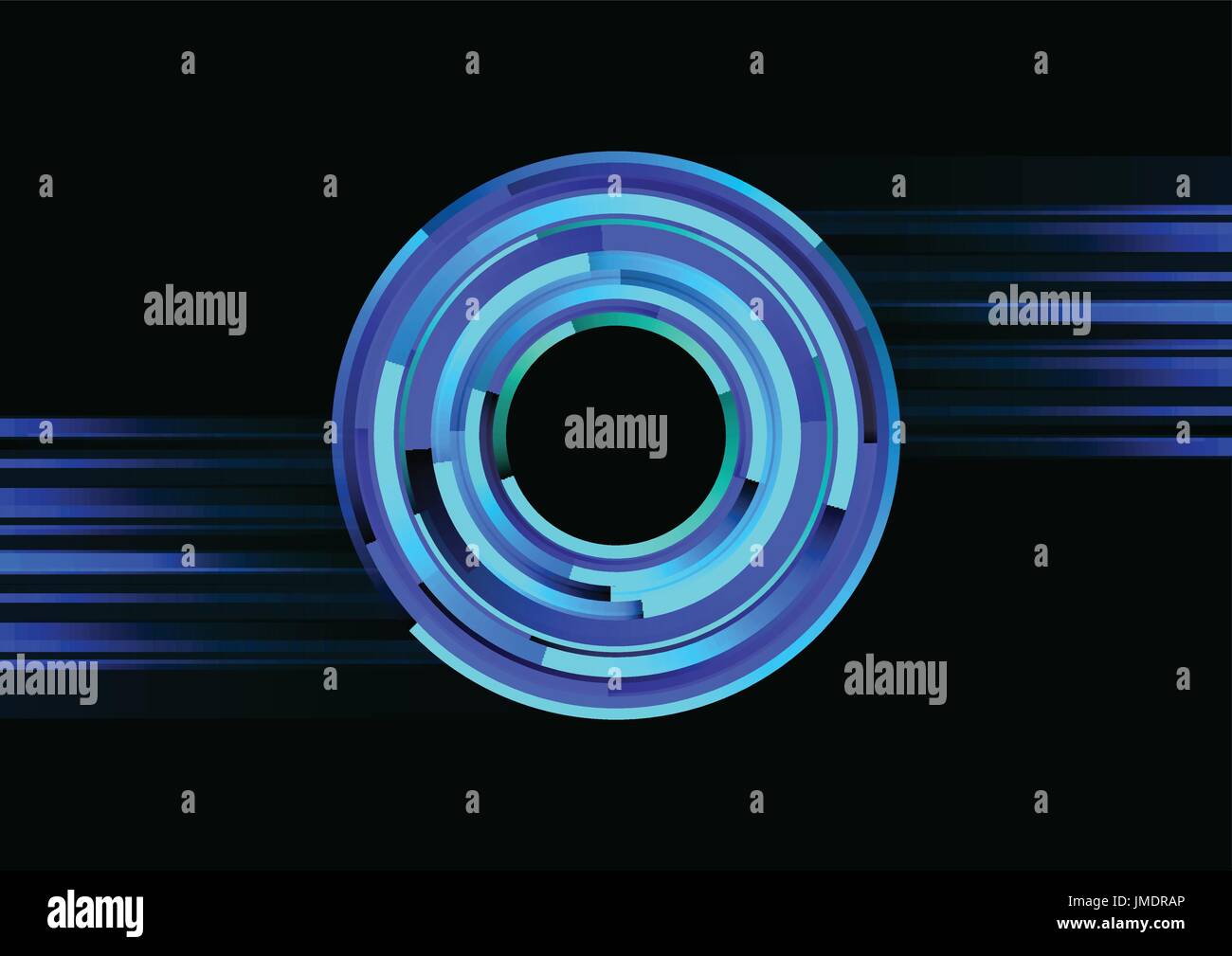 circle technology abstract background, round overlap digital template ...