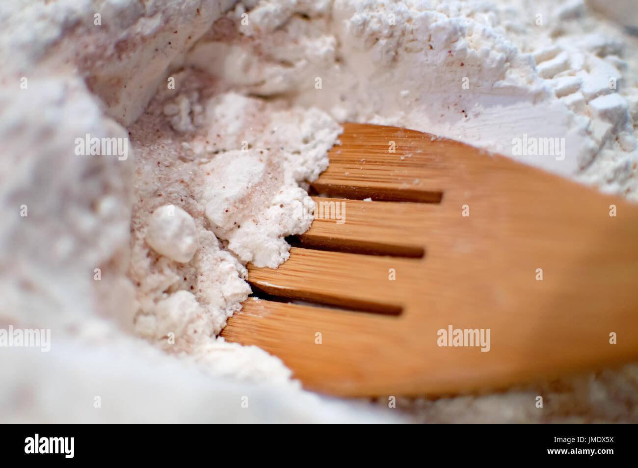Mixing bowl flour wooden spoon hi-res stock photography and images - Alamy
