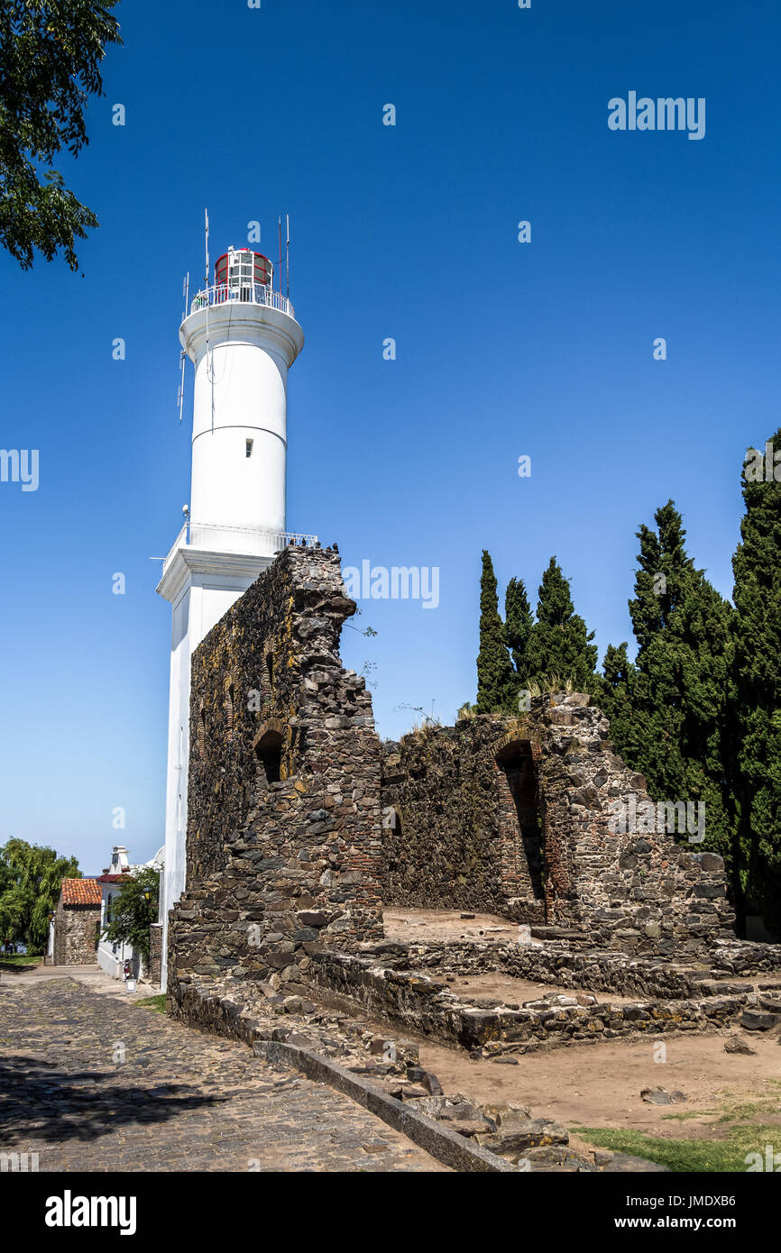 Lighthouse - Colonia del Sacramento, Uruguay Stock Photo - Alamy