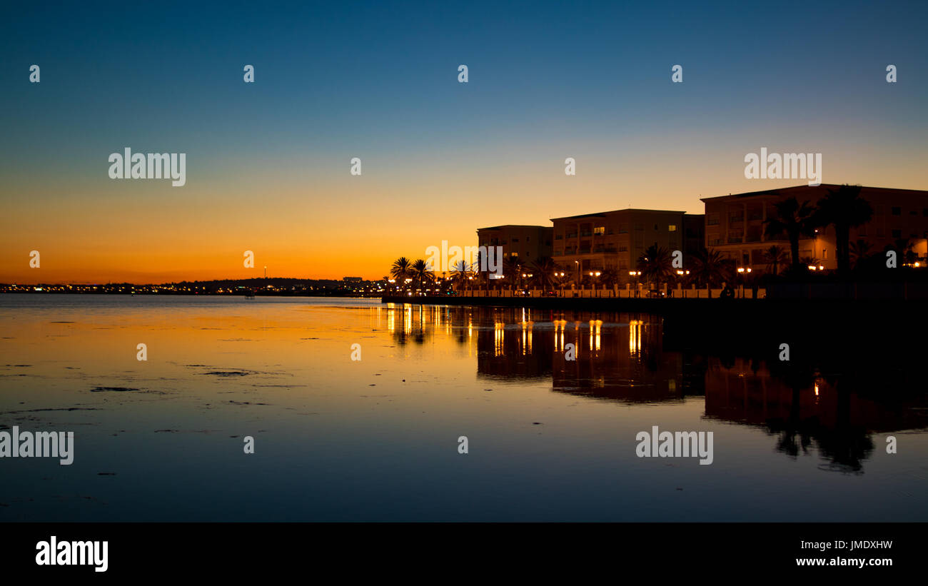 City shore at night Stock Photo - Alamy