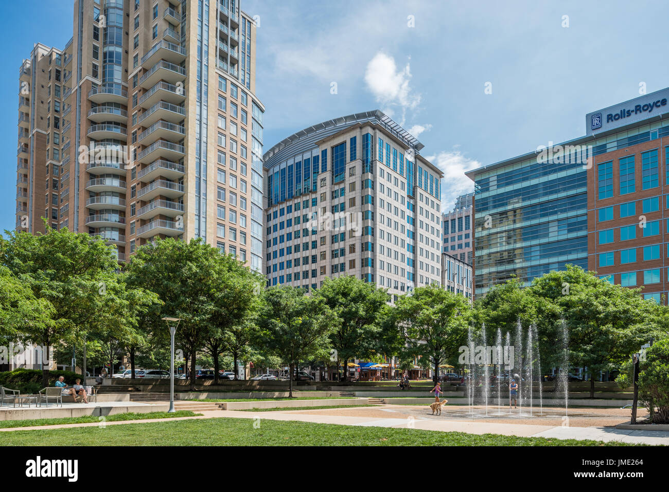 Reston Town Center Stock Photo - Alamy