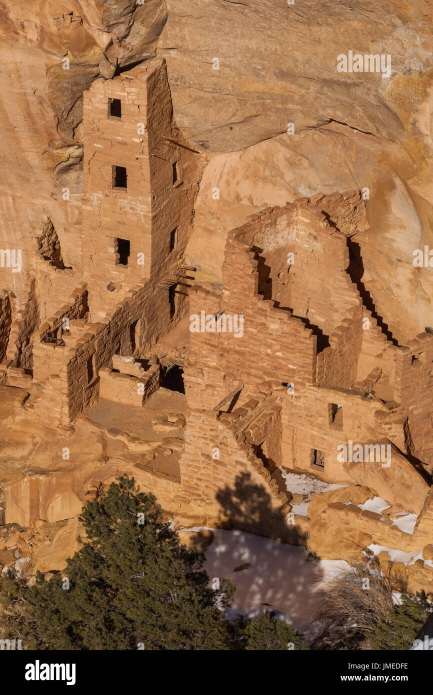 Square Tower House, Mesa Verde National Park, Colorado Stock Photo - Alamy