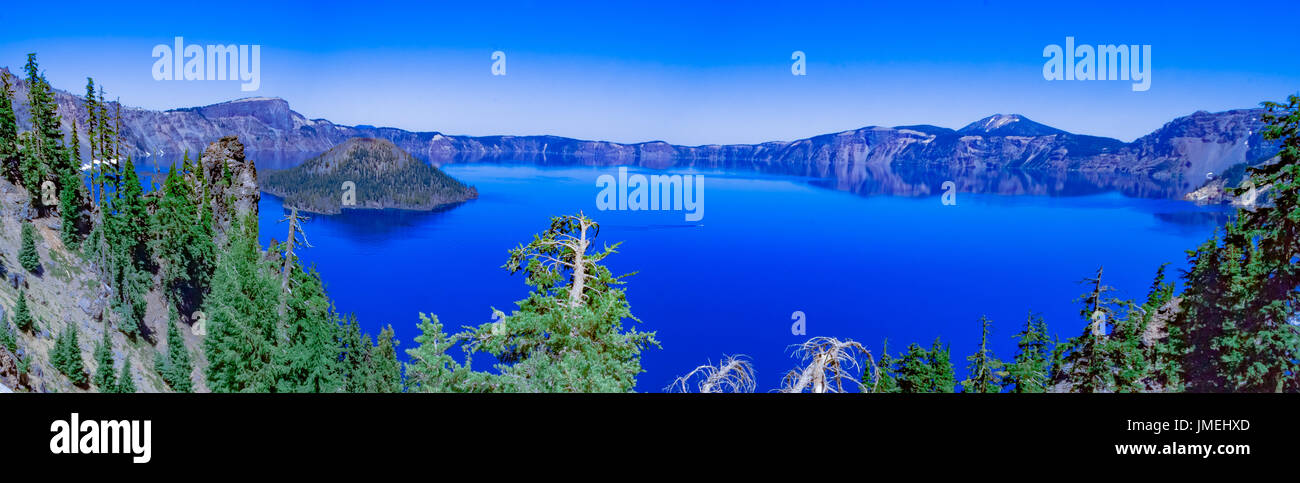 Crater Lake, 1,943 ft. deep, Oregon Stock Photo - Alamy