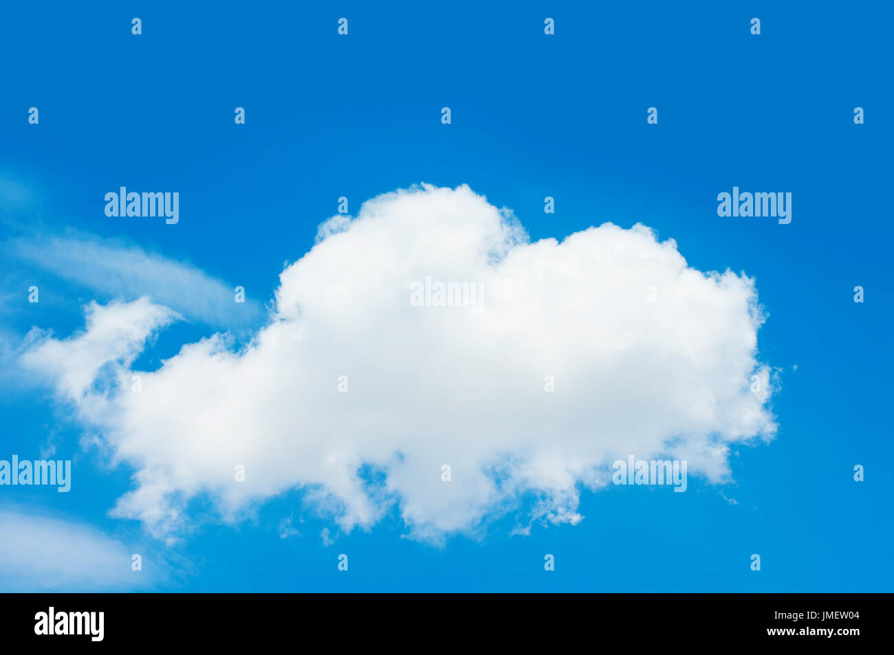 One white cloud in blue sky background. White cloud with blue sky ...