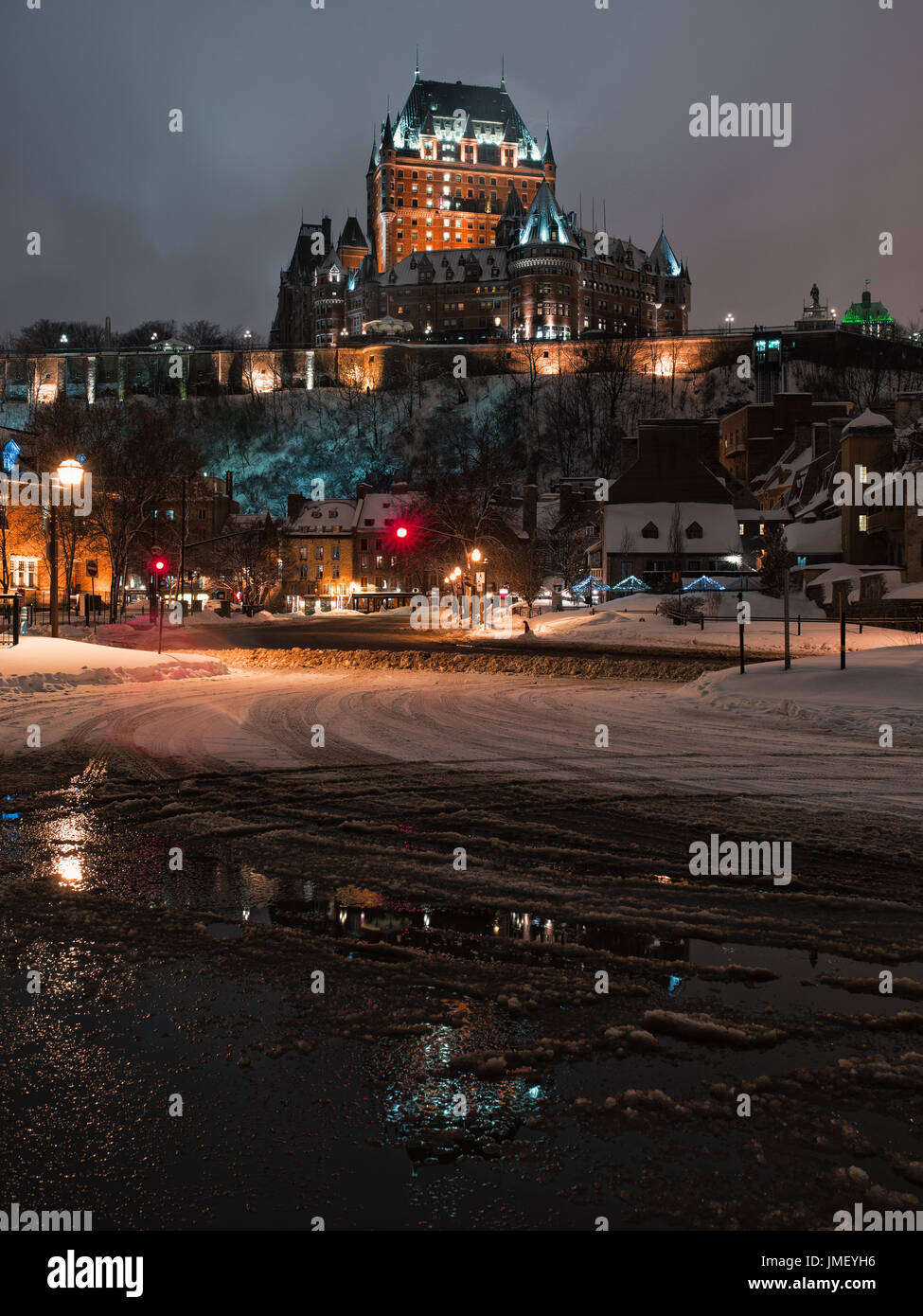 Quebec city snow old town hi-res stock photography and images - Alamy