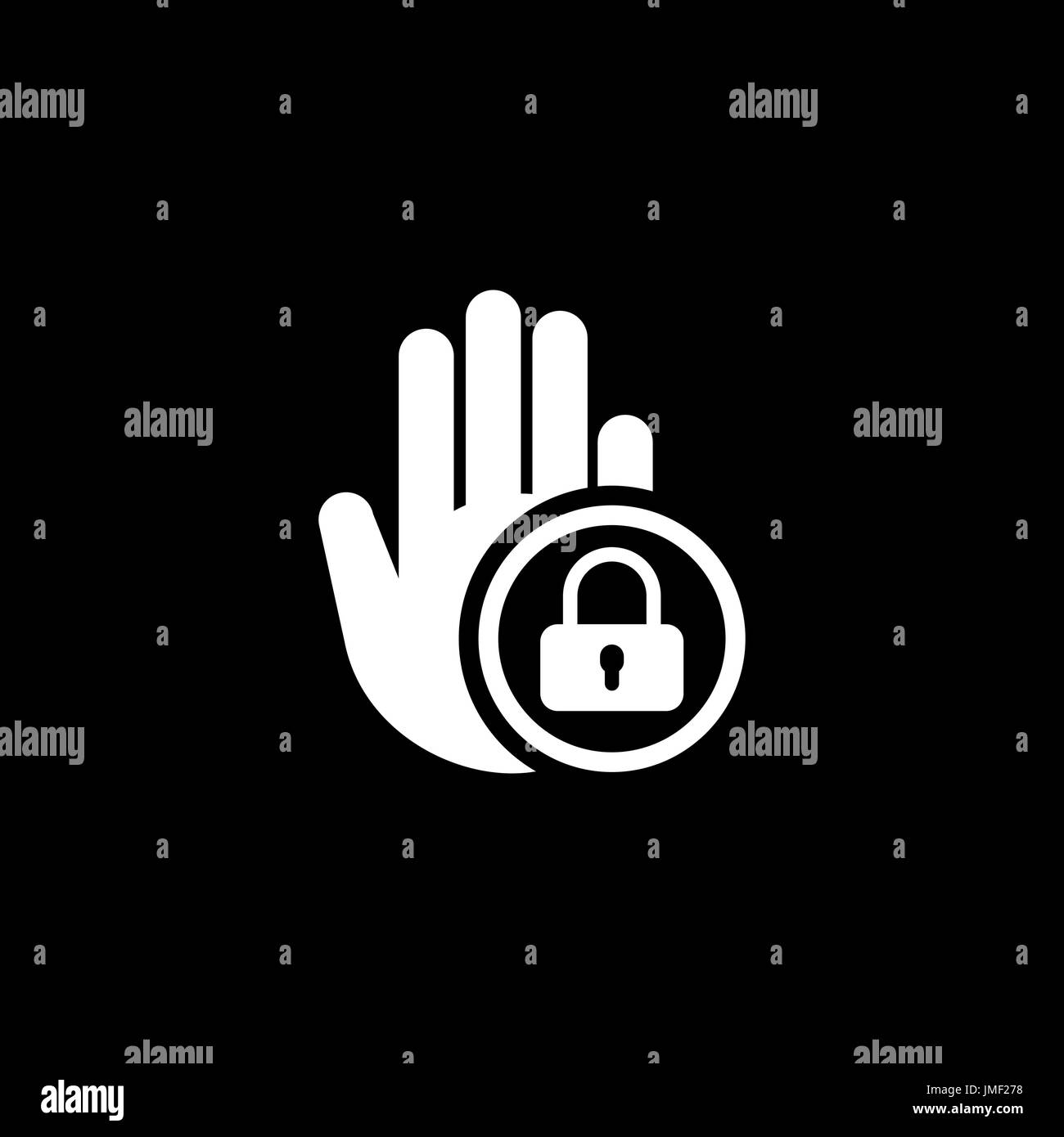 Restricted Area Icon. Flat Design Stock Vector Image & Art - Alamy