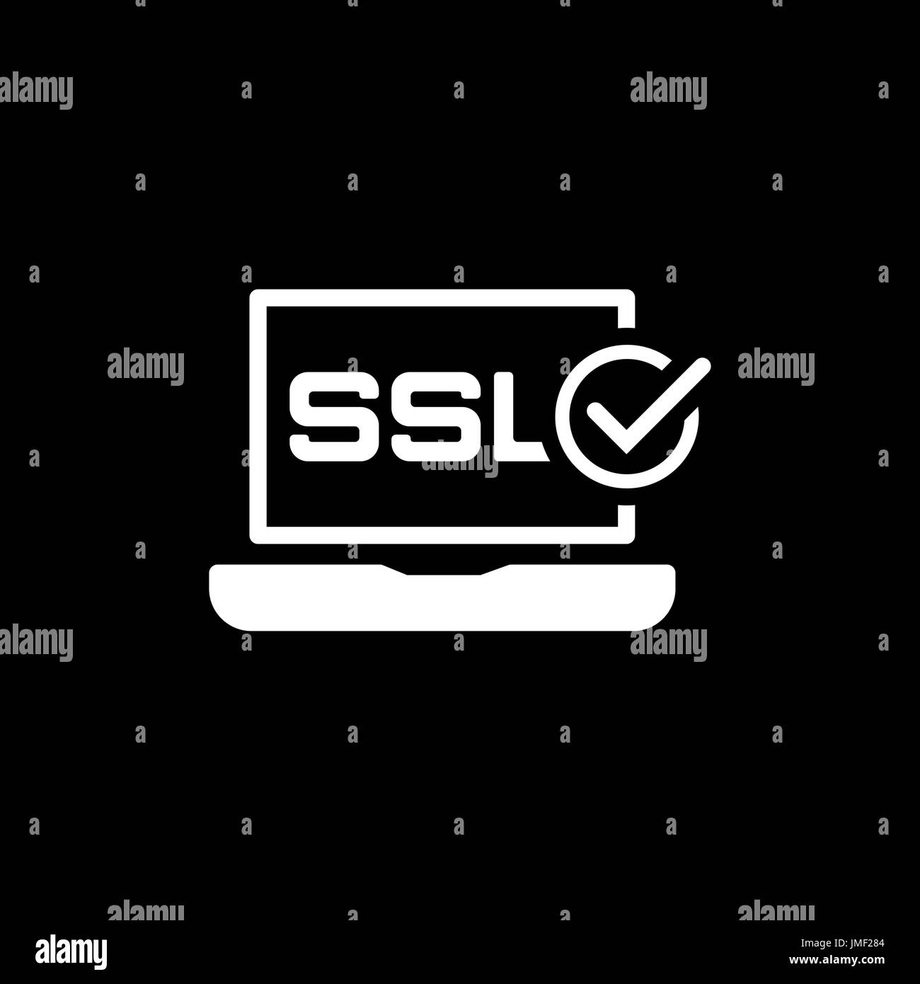 Certified secure computer user background Stock Vector Images - Alamy