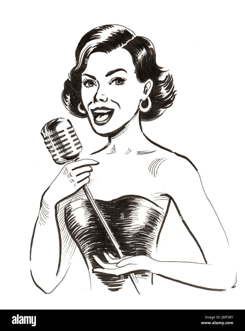 Vintage female singer Cut Out Stock Images & Pictures - Alamy