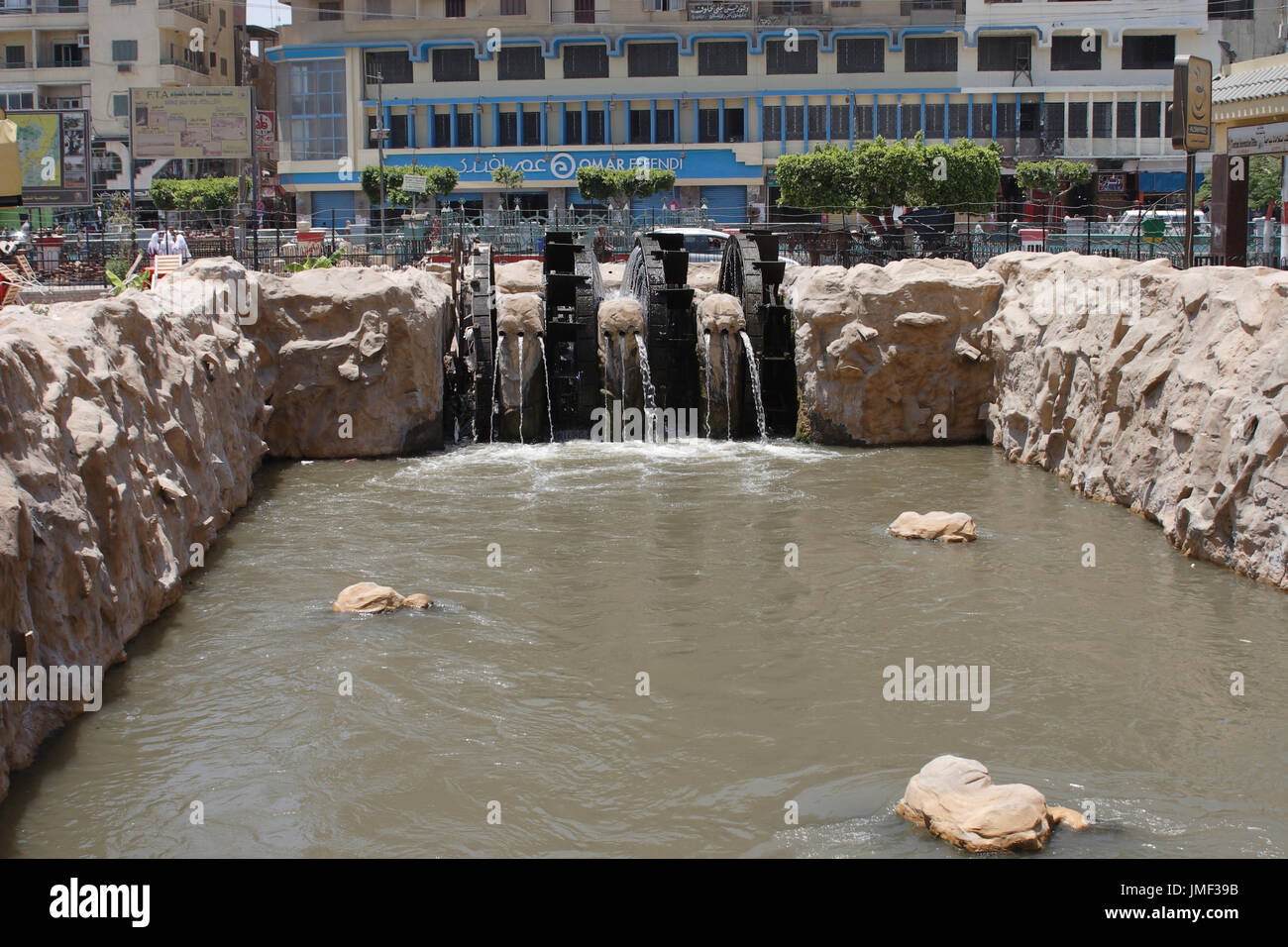 Egypt water wheels hi-res stock photography and images - Alamy
