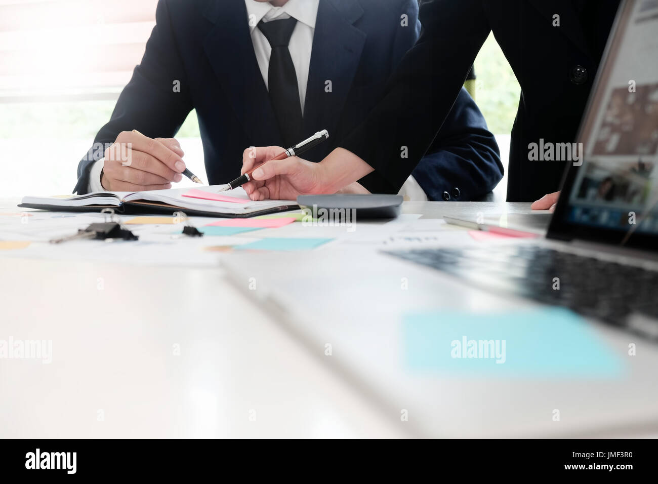 Audit concept,Bookkeeper Team or financial inspector and secretary ...