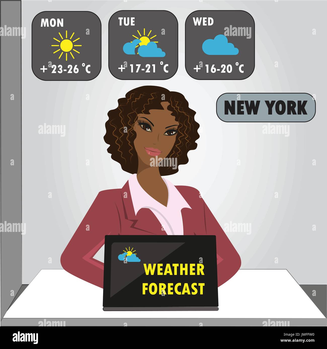 Meteorologist computer hi-res stock photography and images - Alamy