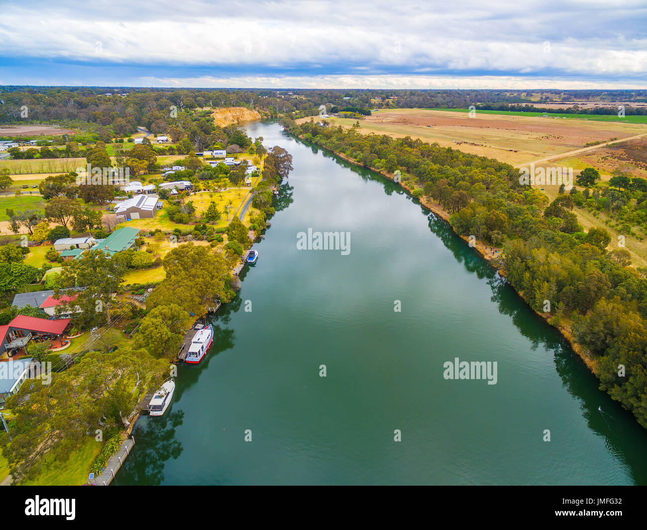Aerial view of Mitchell River, Gippsland, Australia Stock Photo - Alamy