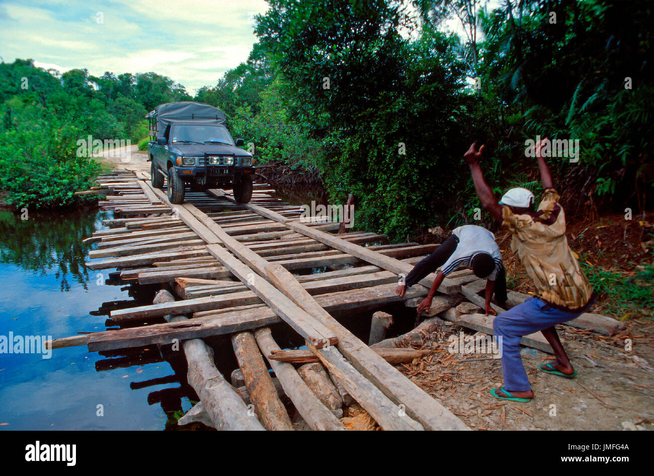 Dilapidated bridge in rain forest hi-res stock photography and images ...