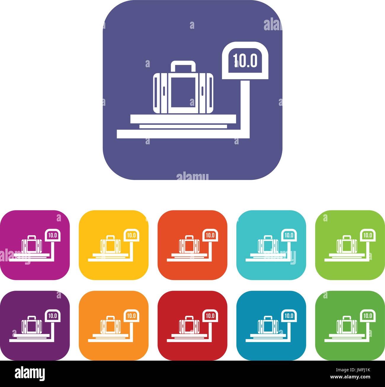 Weighing bag airport Stock Vector Images - Alamy