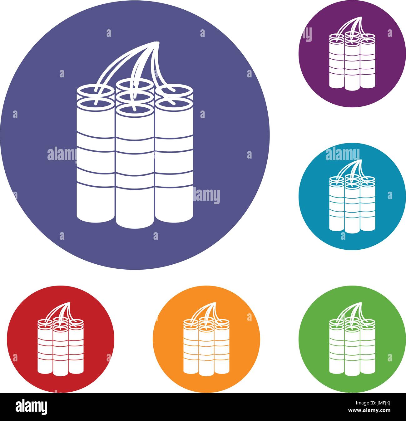 Dynamite sticks icons set Stock Vector Image & Art - Alamy