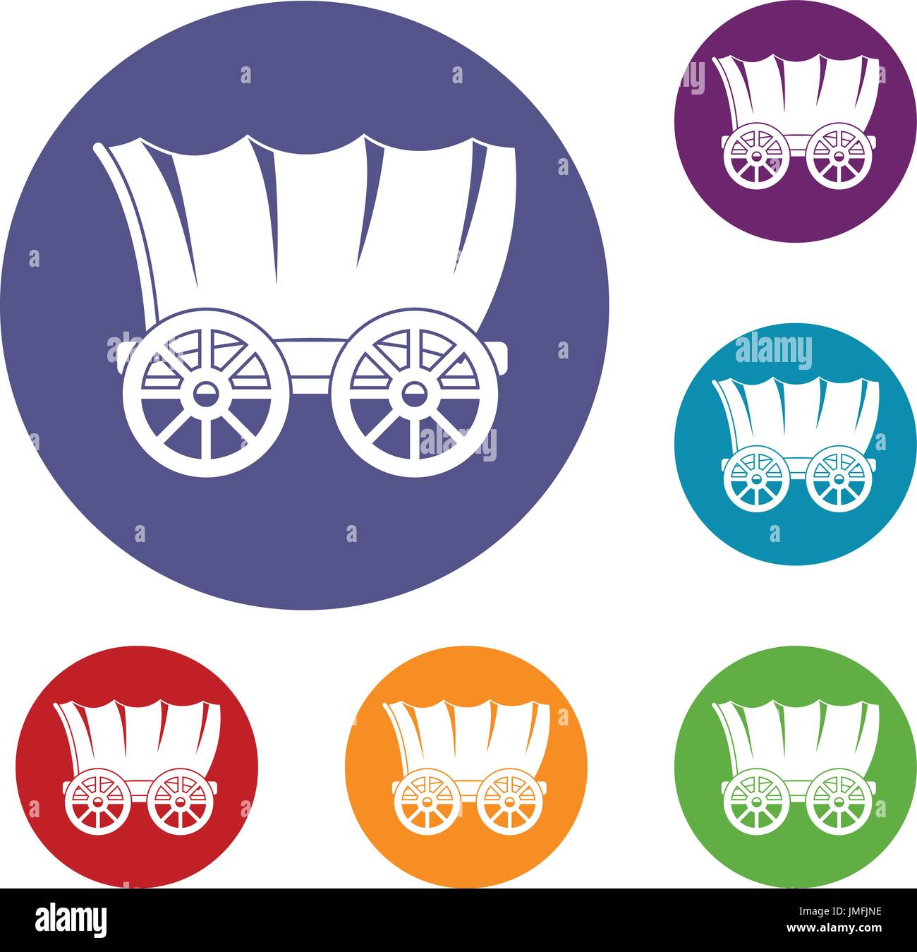 American covered wagon Stock Vector Images - Alamy