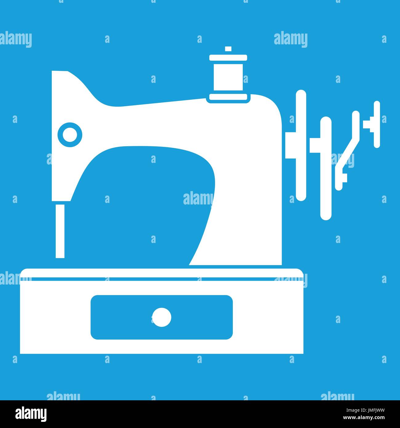 Sewing machine icon white Stock Vector Image & Art - Alamy