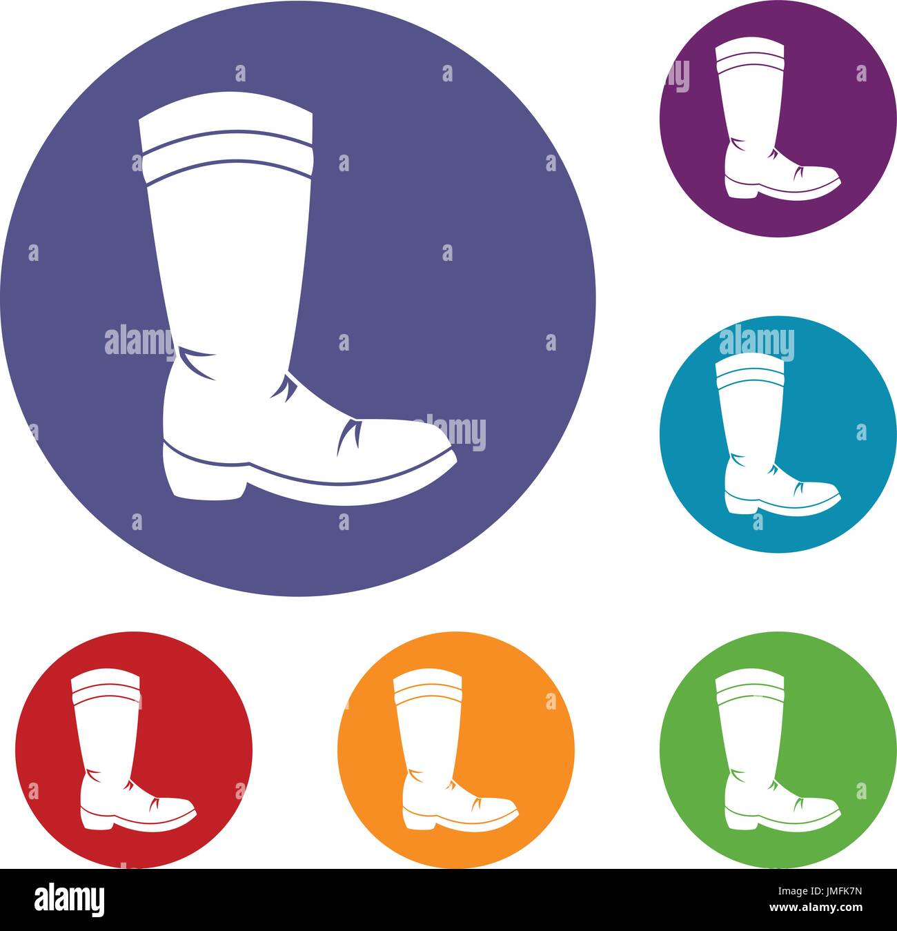 Cowboy boot icons set Stock Vector Image & Art - Alamy