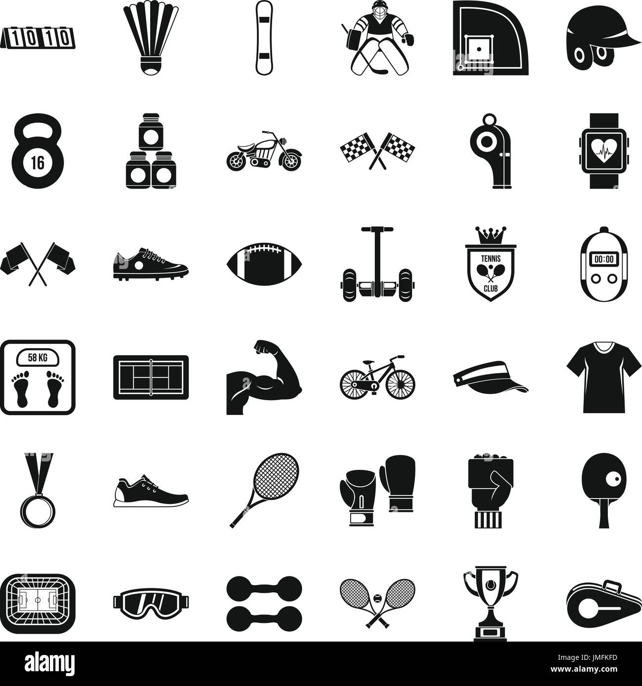 Sport icons set, simple style Stock Vector Image & Art - Alamy