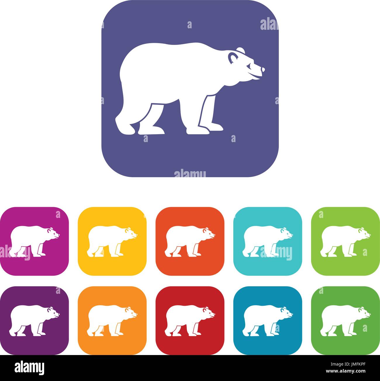 Bear icons set Stock Vector Image & Art - Alamy