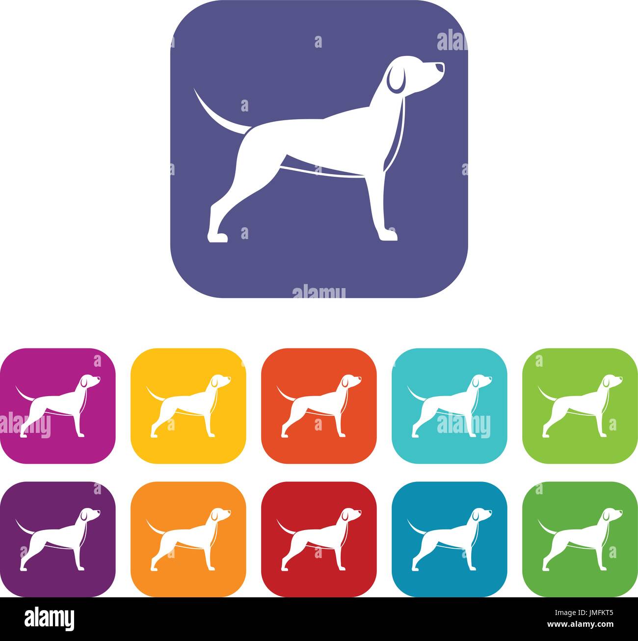 Dog icons set Stock Vector Image & Art - Alamy