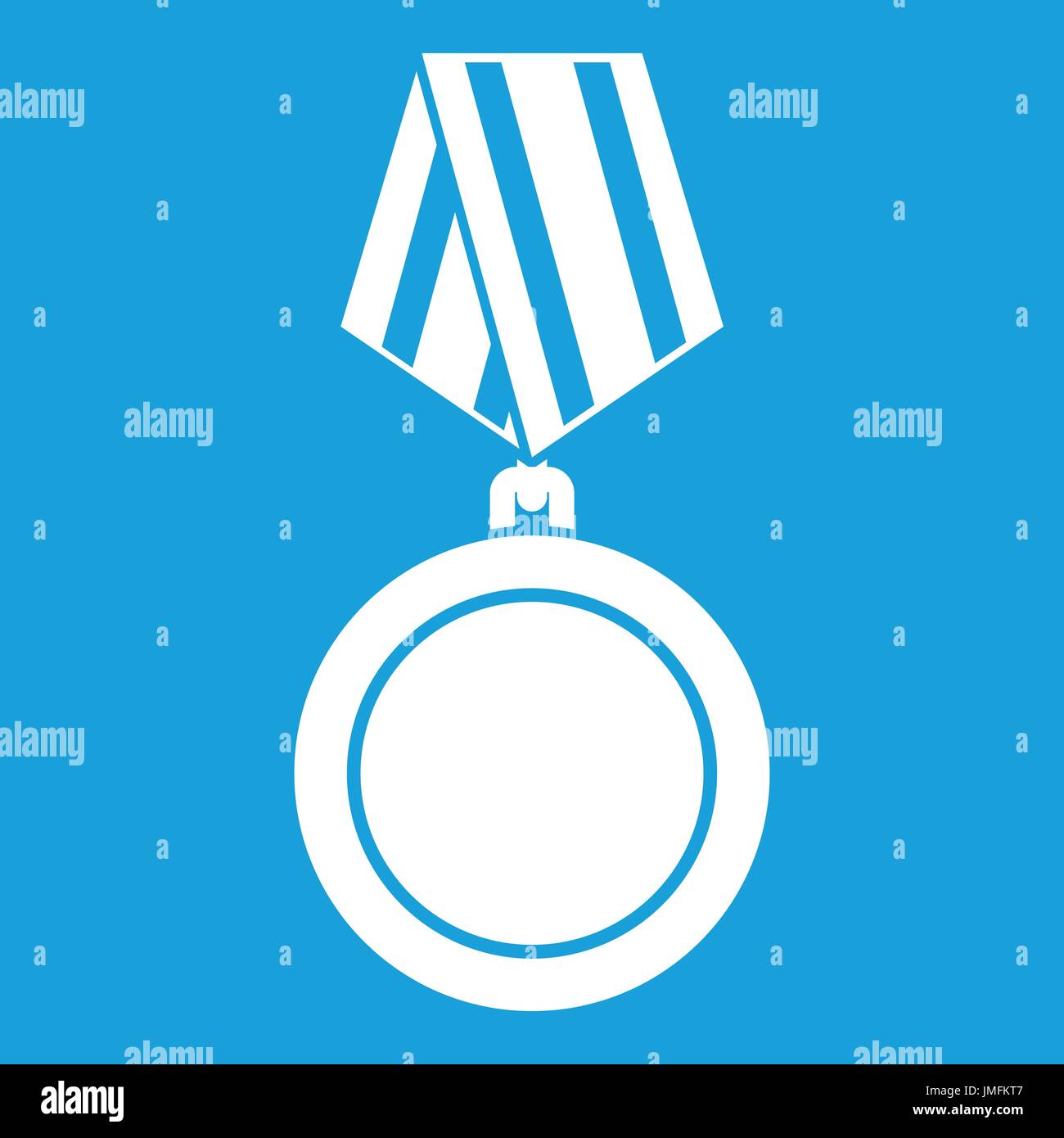 Winning medal icon white Stock Vector Image & Art - Alamy