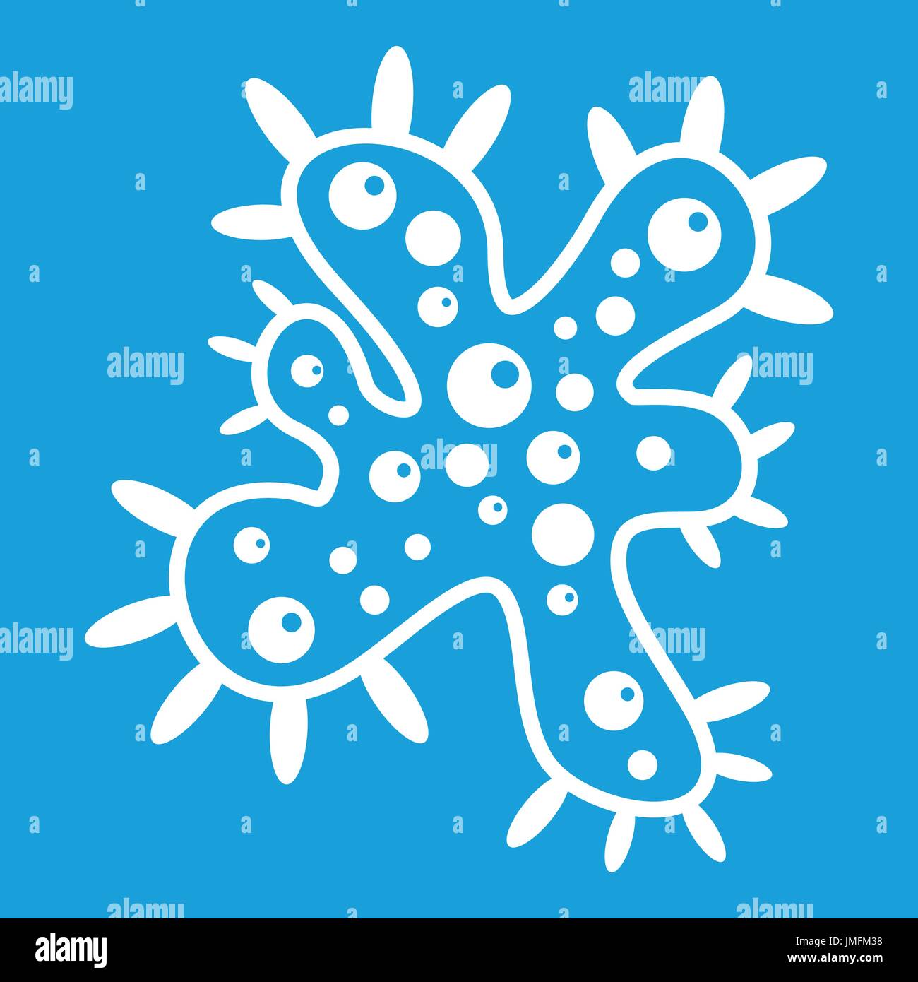 Bacteria icon white Stock Vector Image & Art - Alamy