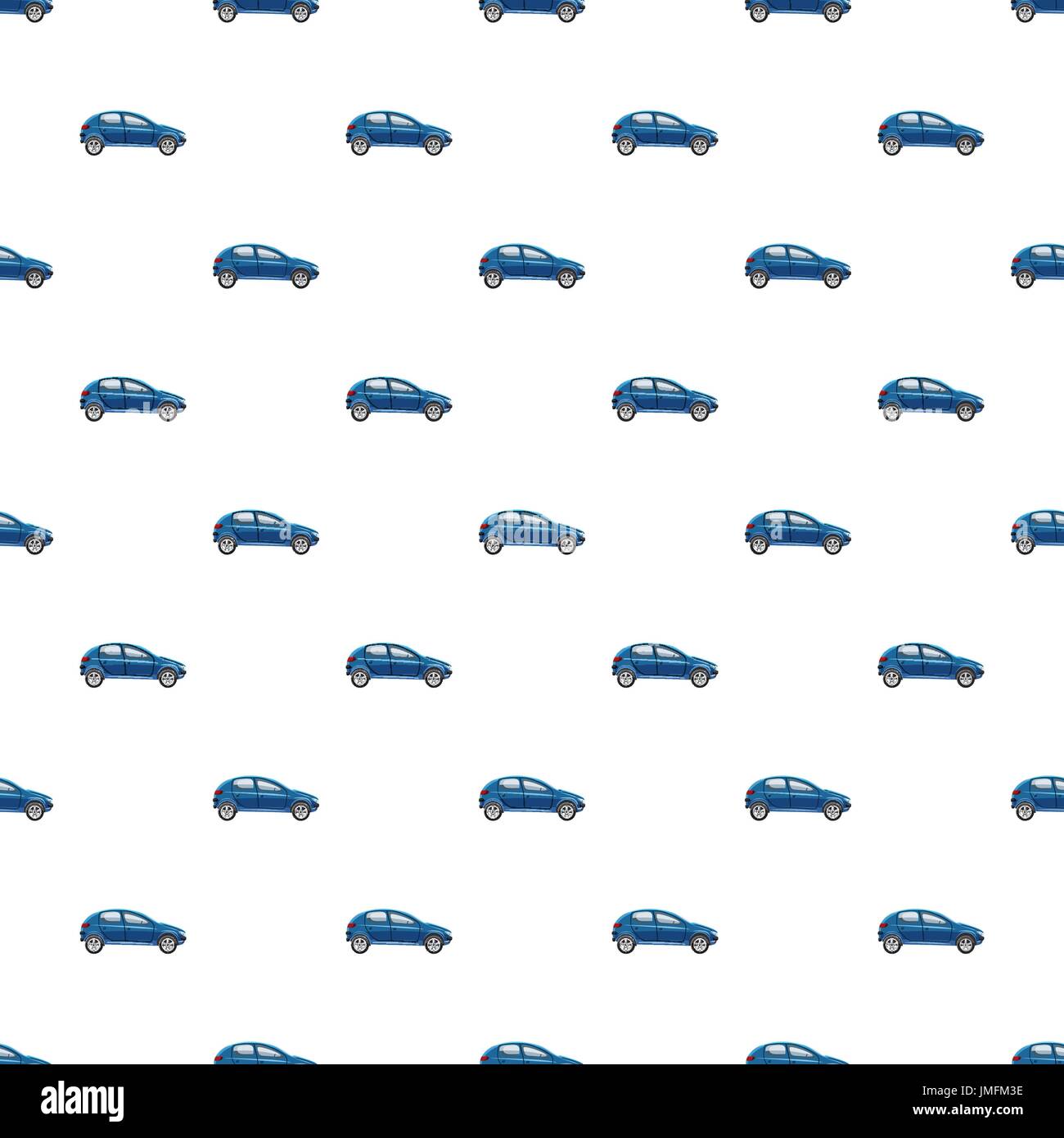 Blue hatchback car pattern Stock Vector Image & Art - Alamy