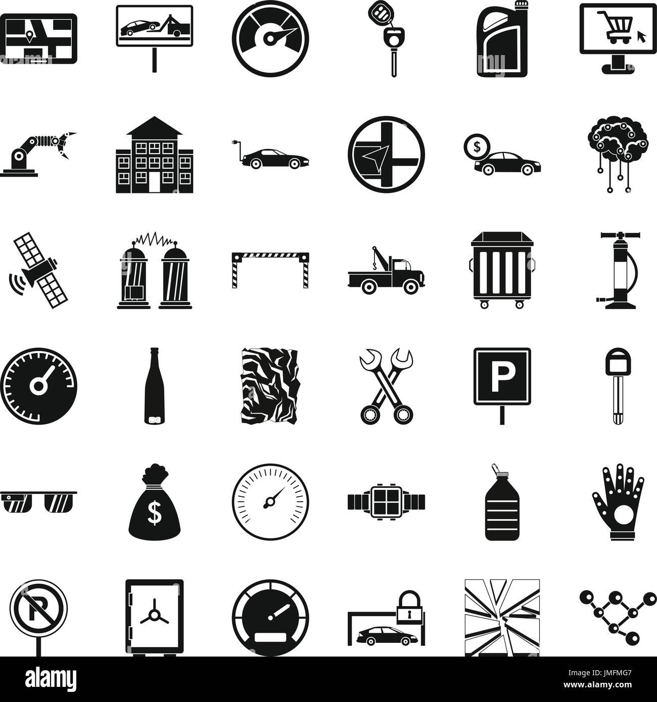Repair auto icons set, simple style Stock Vector Image & Art - Alamy