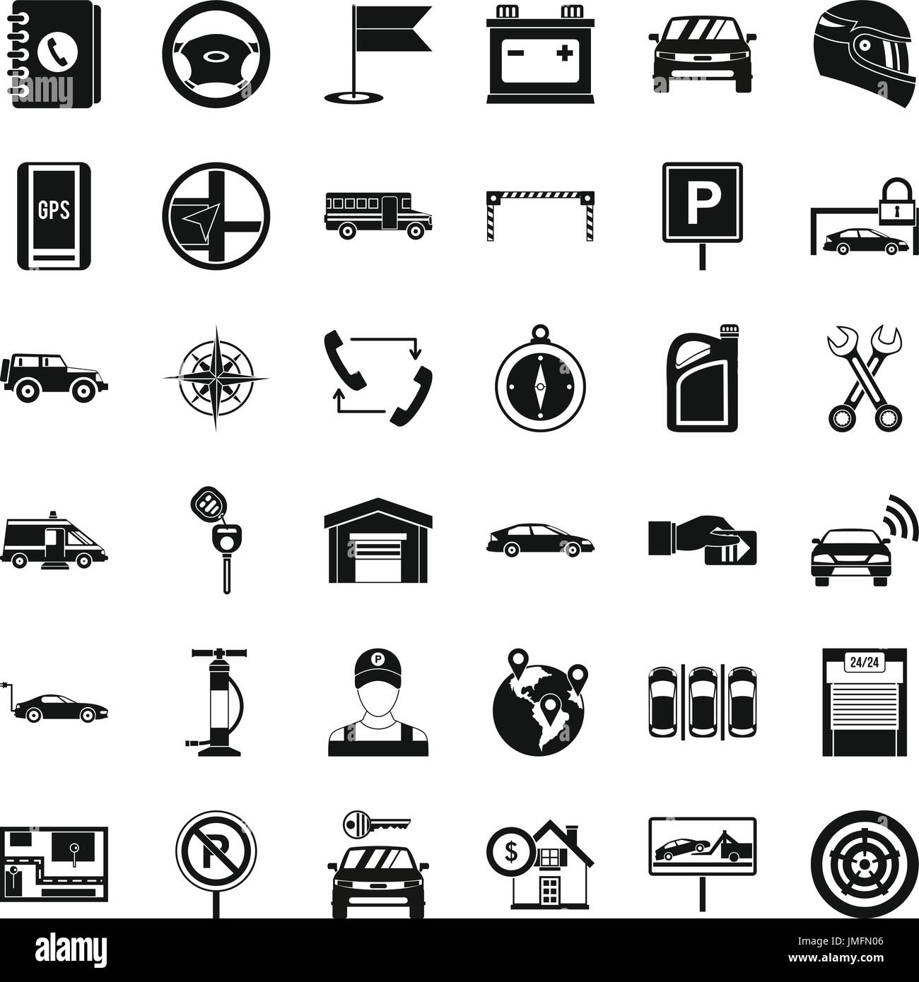 Maintenance icons set, simple style Stock Vector Image & Art - Alamy