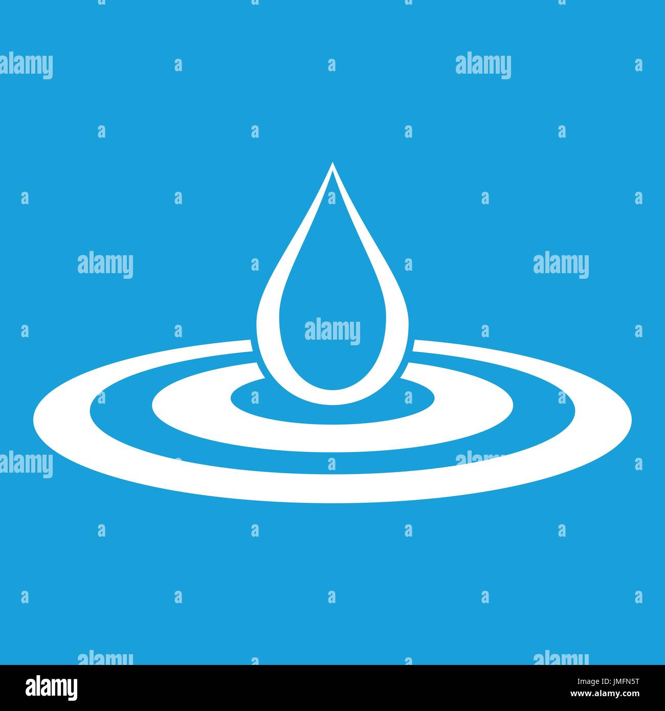 Water drop and spill icon white Stock Vector Image & Art - Alamy