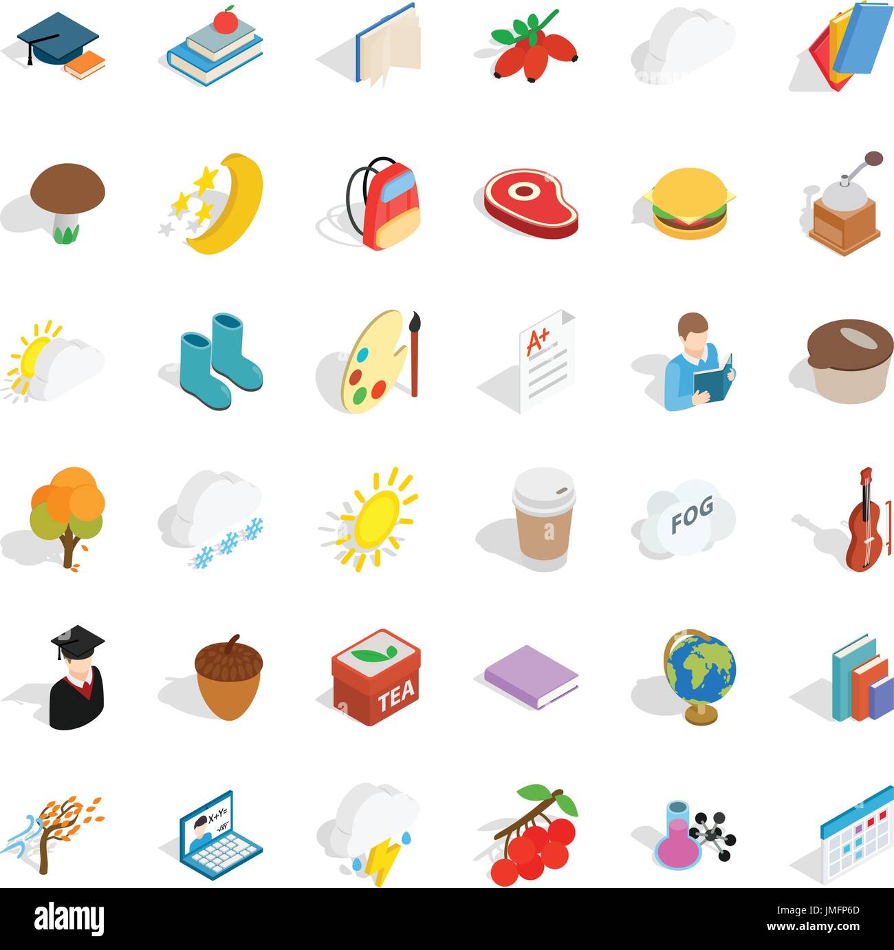 Cold season icons set, isometric style Stock Vector Image & Art - Alamy
