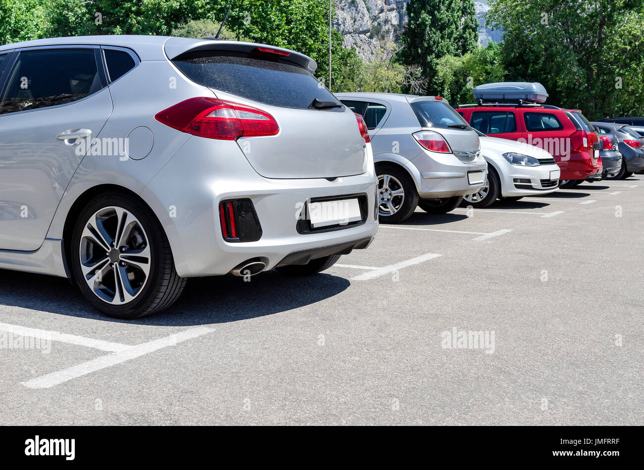 City car parking Stock Photo - Alamy