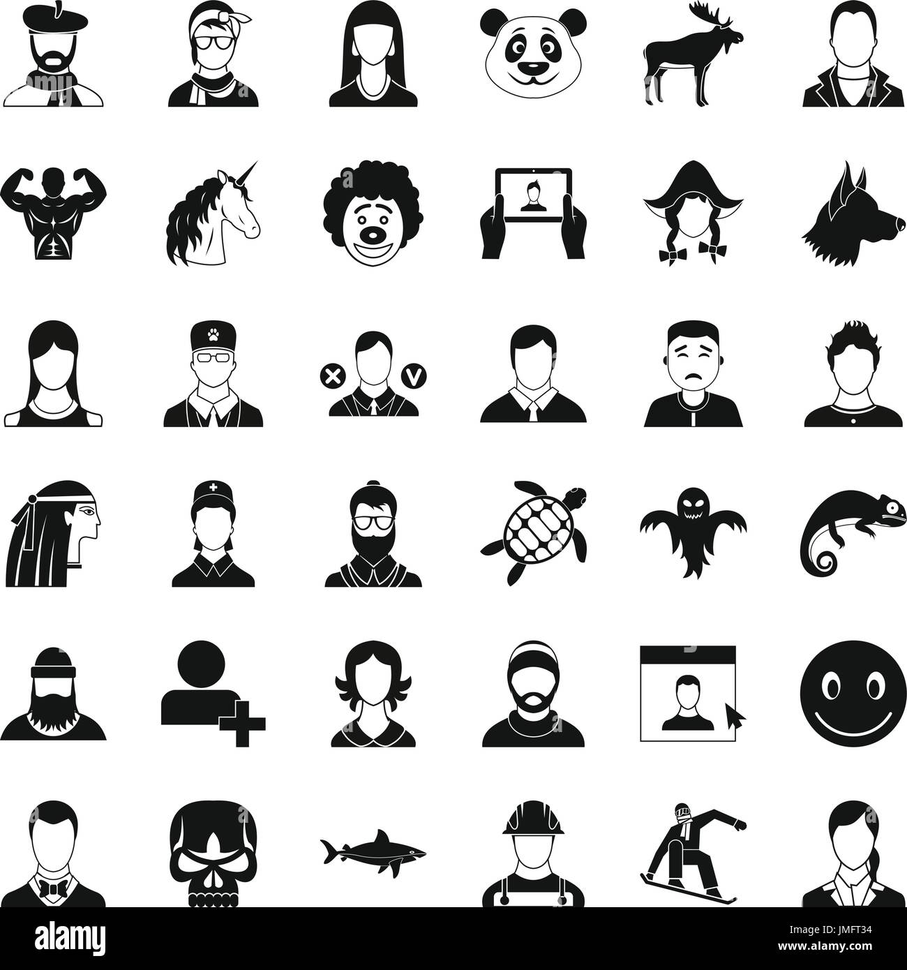 Dog man male avatar user hi-res stock photography and images - Alamy